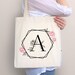Monogram Tote Bag, Tote Bag, Personalized Bag,wedding Bag, Monogram Bag ...