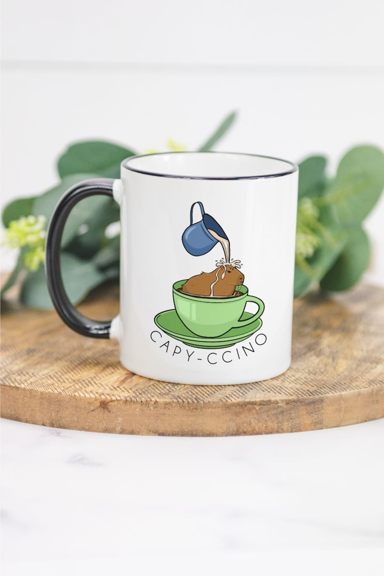 Cappuccino Mug Capybara Gift Cute Animal Mug Capybara Mug - Etsy