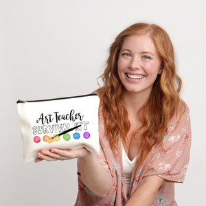 Art Teacher Gift, Art Teacher Bag, Art Teacher Survival Kit, Makeup Bag ...