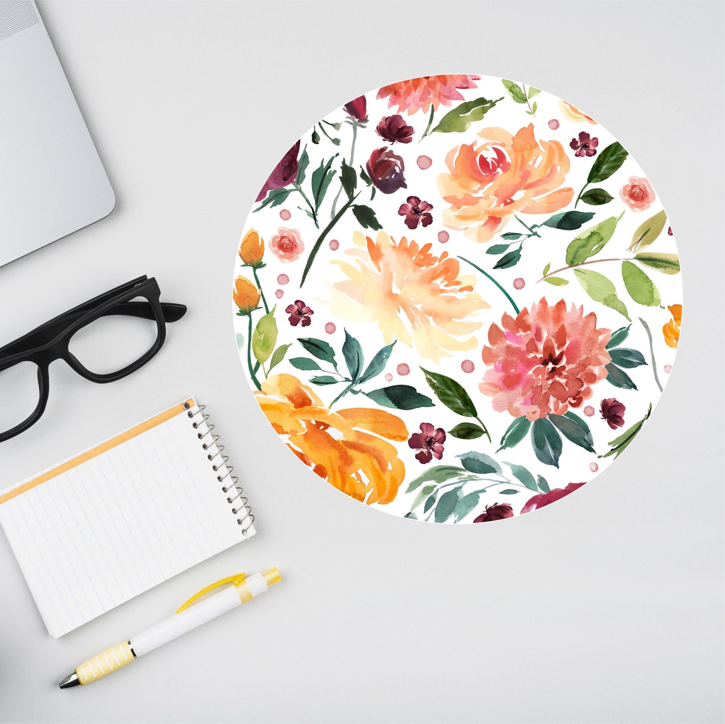 Floral Mousepad Mousepad Mouse Pad Pretty Mousepad | Etsy