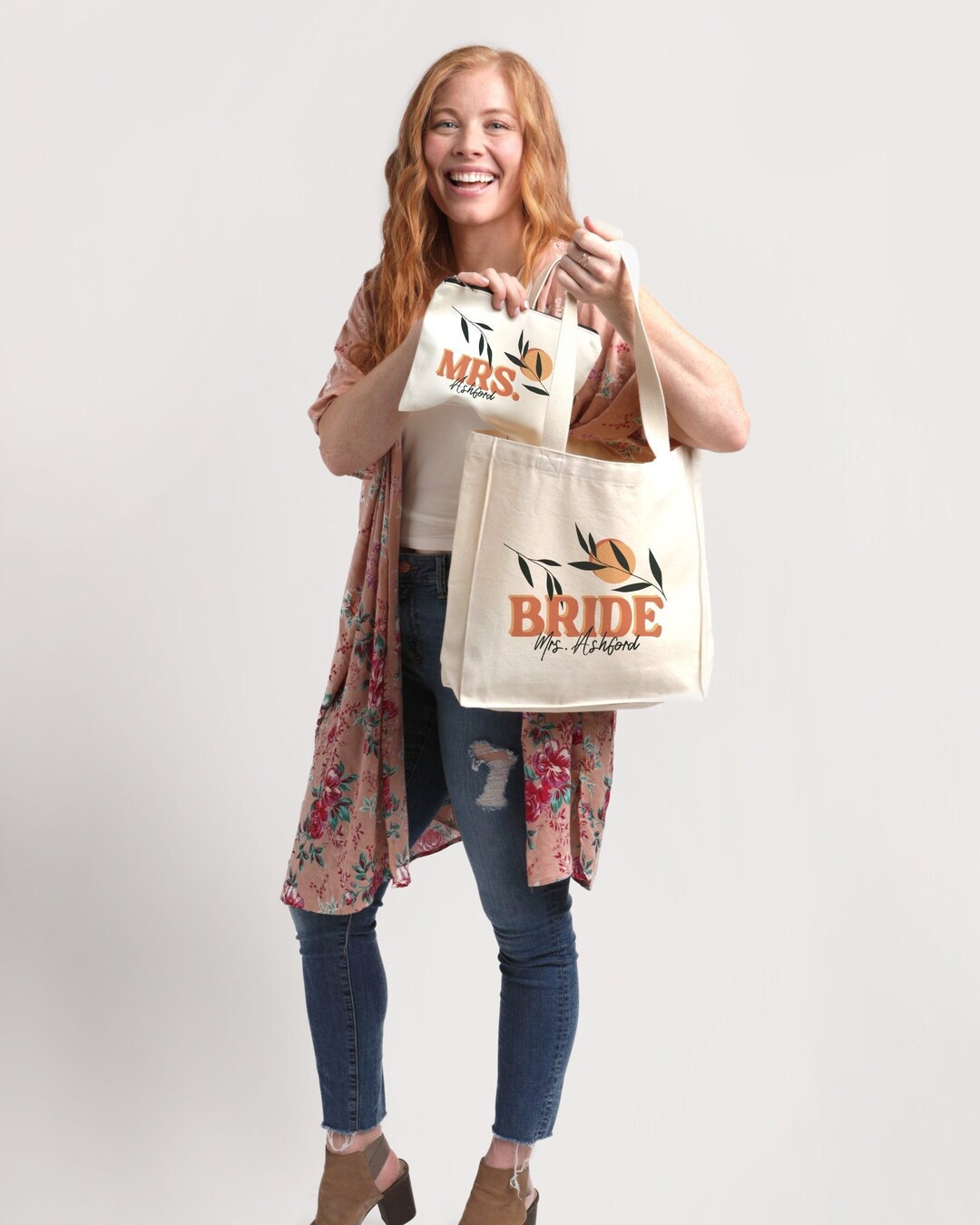 Wedding Tote Bag Set, Gift Set for Bride, Bride Tote Bags, Bridal Bag ...