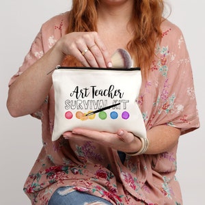 Art Teacher Gift, Art Teacher Bag, Art Teacher Survival Kit, Makeup Bag ...
