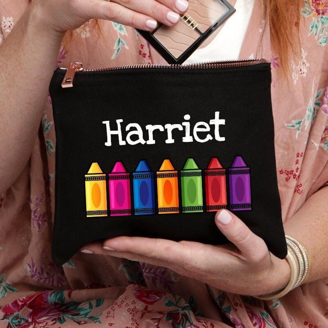 Crayon Bag, Kids Crayon Bag, Gift for Teacher, Personalized Bag, Makeup ...