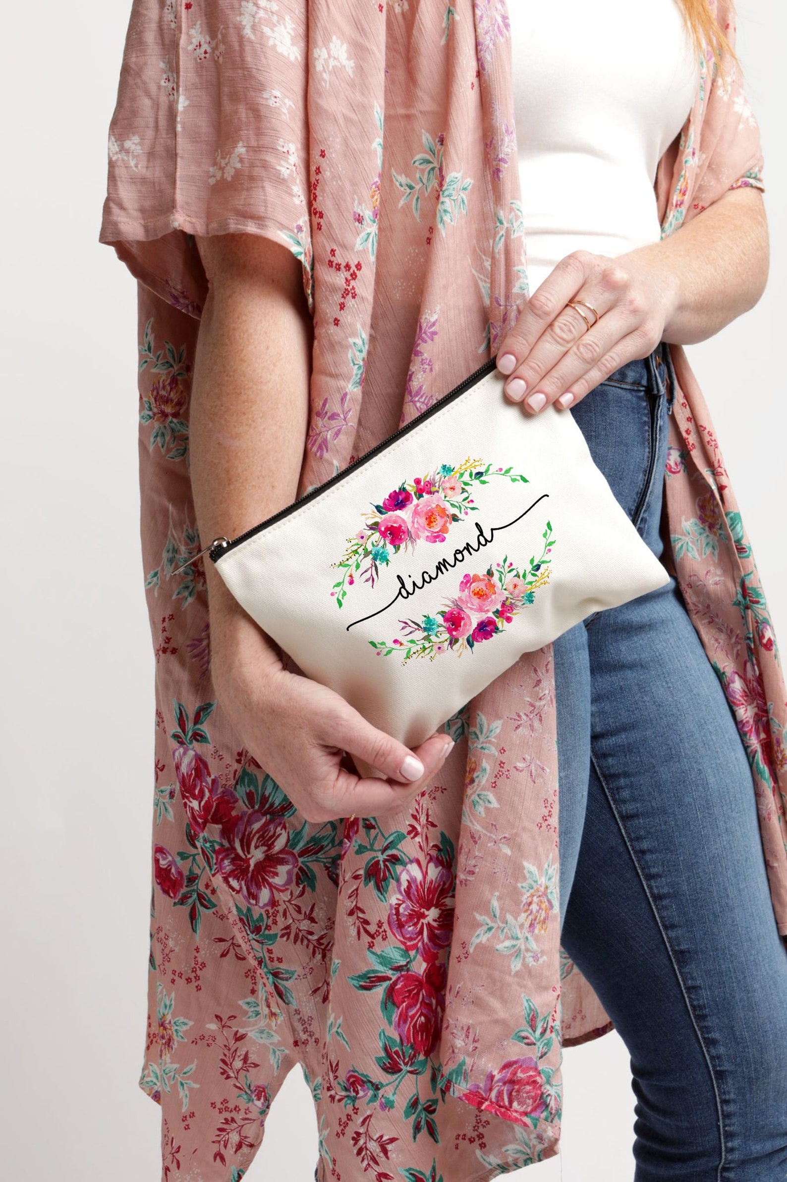 Best Friend Gift, Makeup Case, Personalized Makeup Bag, Personalized ...