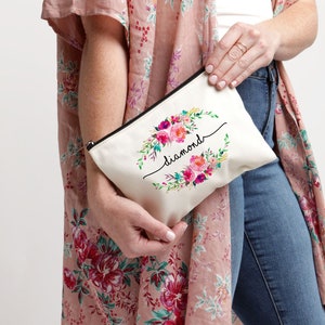 Best Friend Gift, Makeup Case, Personalized Makeup Bag, Personalized ...