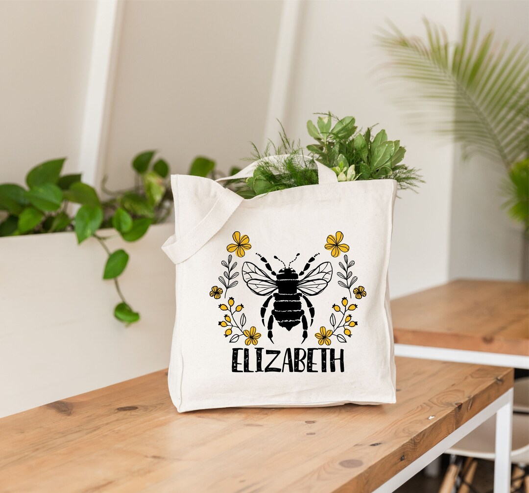 Beekeeper Gift, Personalized Tote Bag, Beekeeper Tote, Honey Bee, Bee ...
