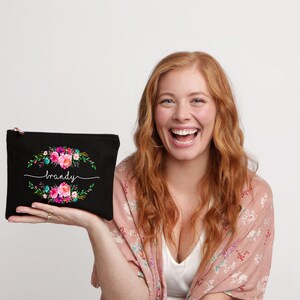 Best Friend Gift, Makeup Case, Personalized Makeup Bag, Personalized ...