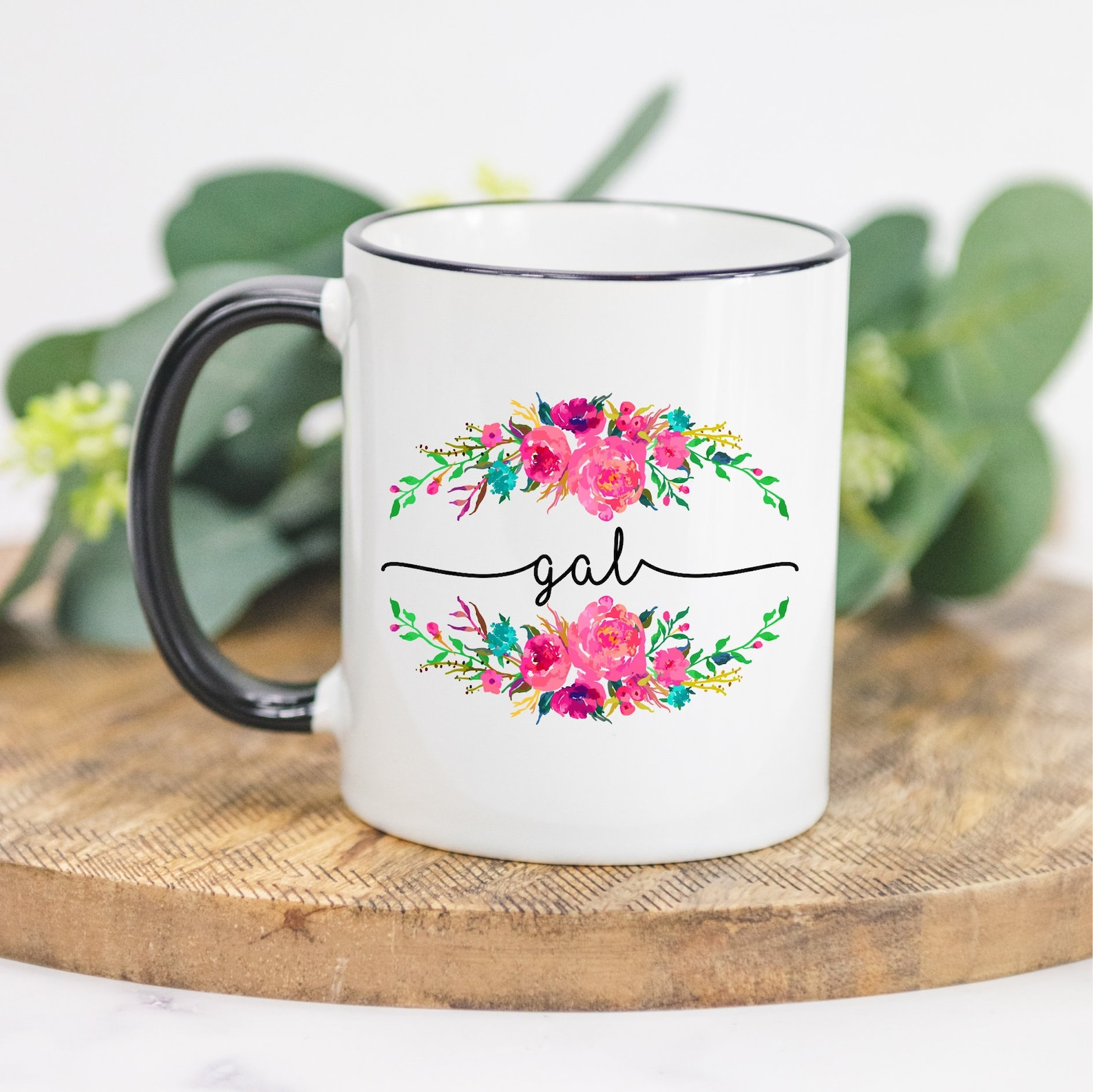 Personalized Mug Floral Mug Custom Mug Coffee Mug Gift for | Etsy