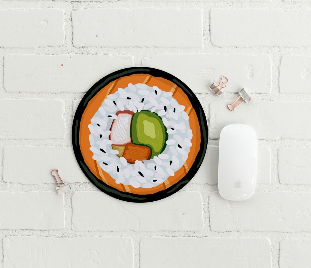 Mousepad, Sushi Mouse Pad, Sushi Gift, Sushi Lover Gift, Gift for ...