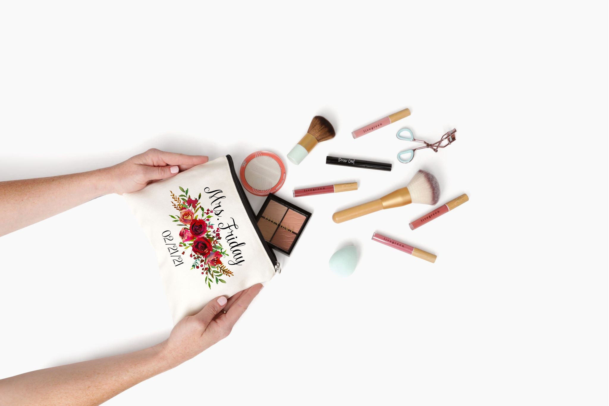 Bride Makeup Bag Bridal Gift Bridal Shower Gift Bride Gift - Etsy