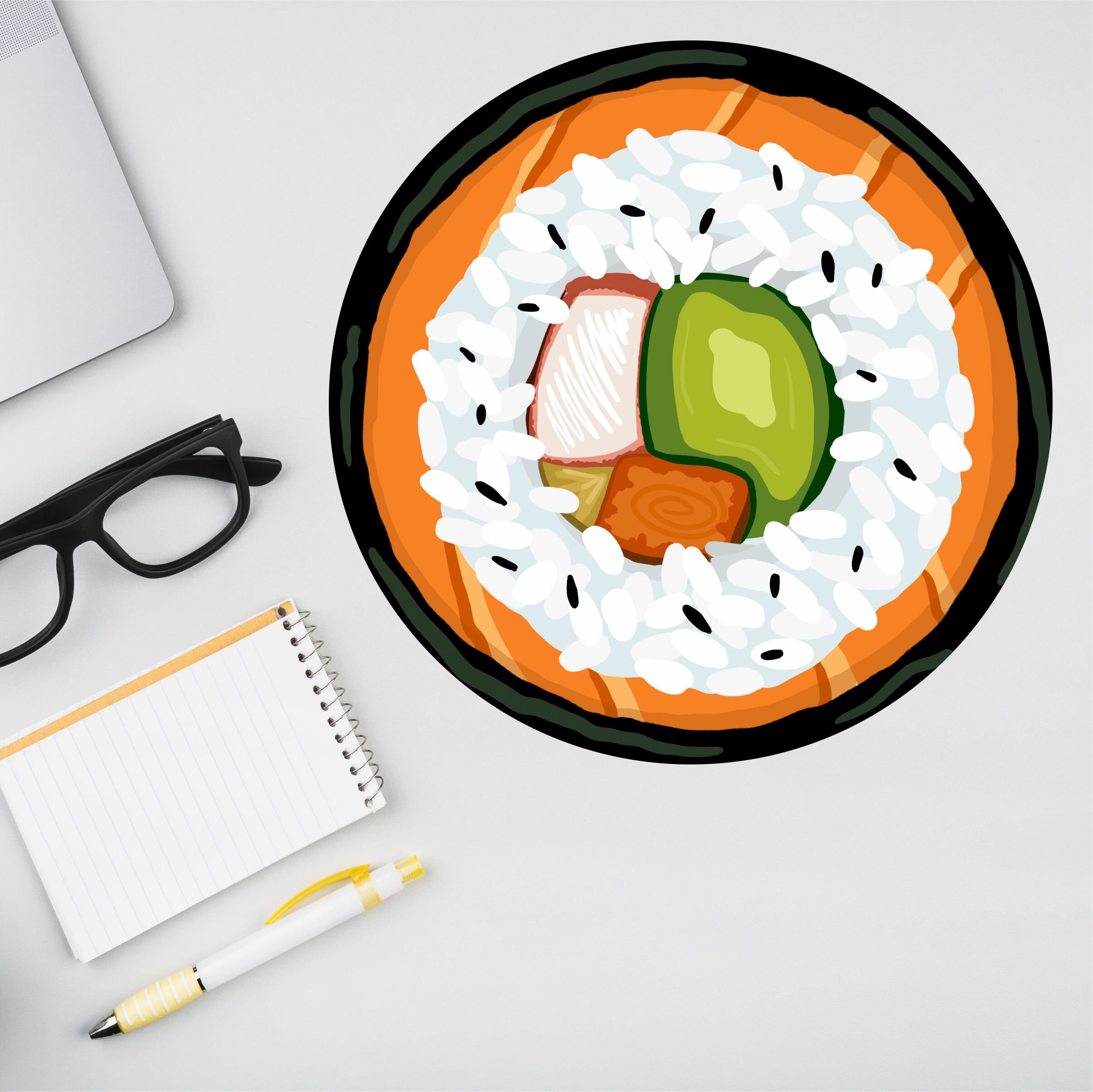 Mousepad Sushi Mouse Pad Sushi Gift Sushi Lover Gift Gift - Etsy