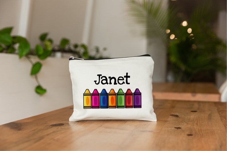Kids Crayon Bag Crayon Bag Gift For Teacher Personalized | Etsy