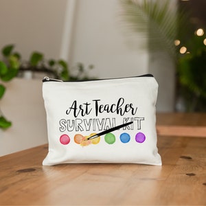 Art Teacher Gift, Art Teacher Bag, Art Teacher Survival Kit, Makeup Bag ...