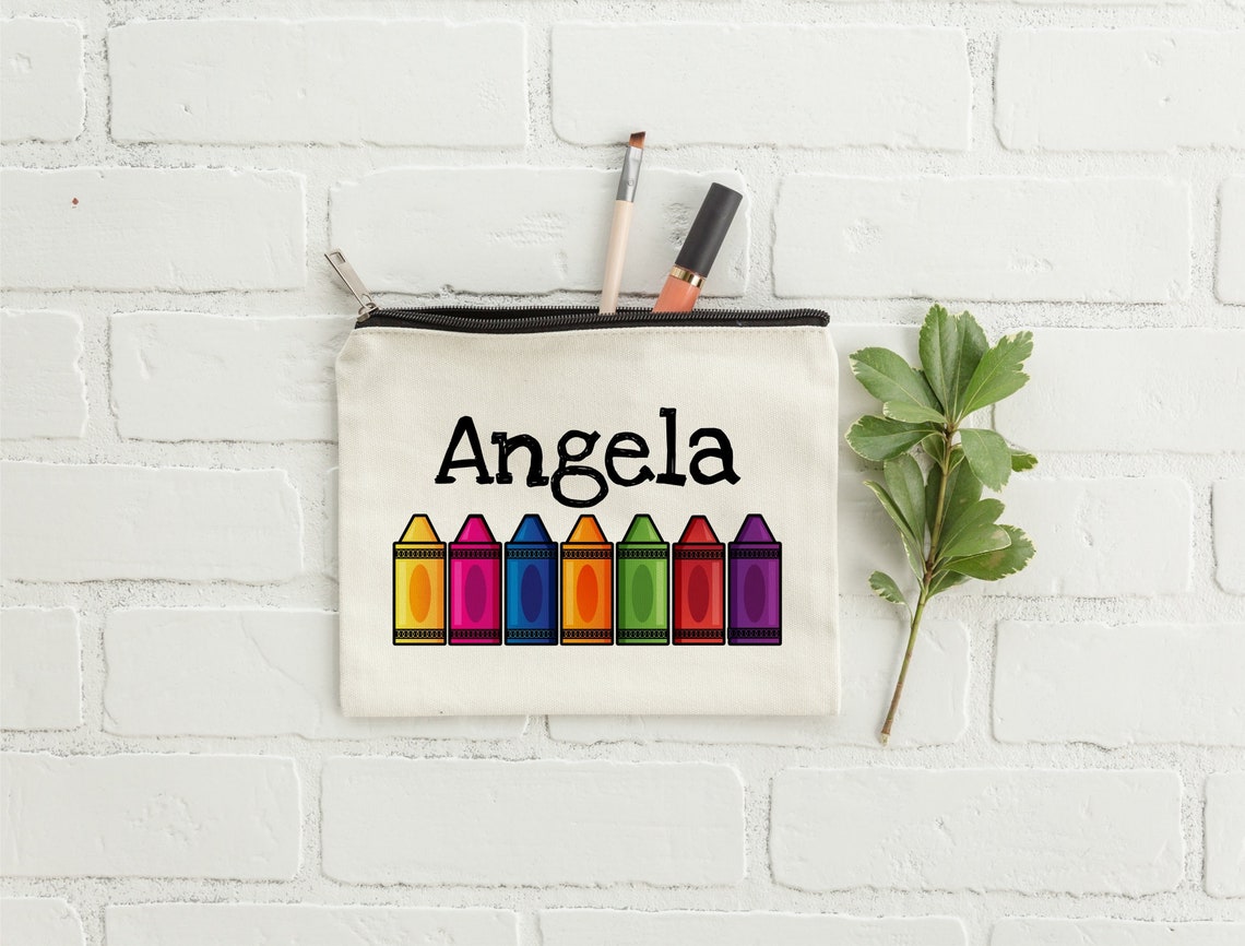 Kids Crayon Bag Crayon Bag Gift for Teacher Personalized - Etsy