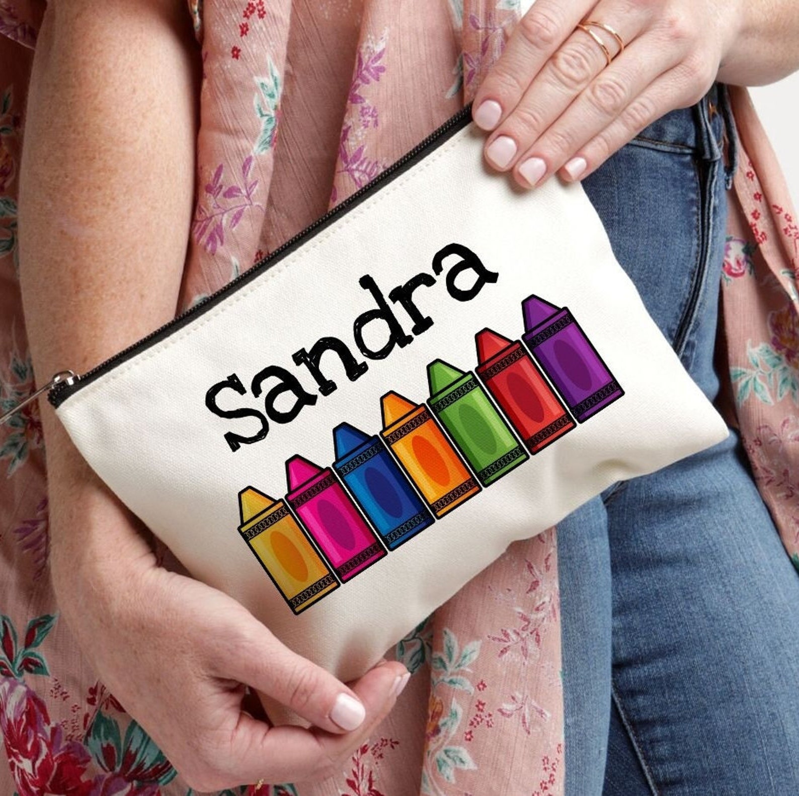 Kids Crayon Bag Crayon Bag Gift For Teacher Personalized | Etsy