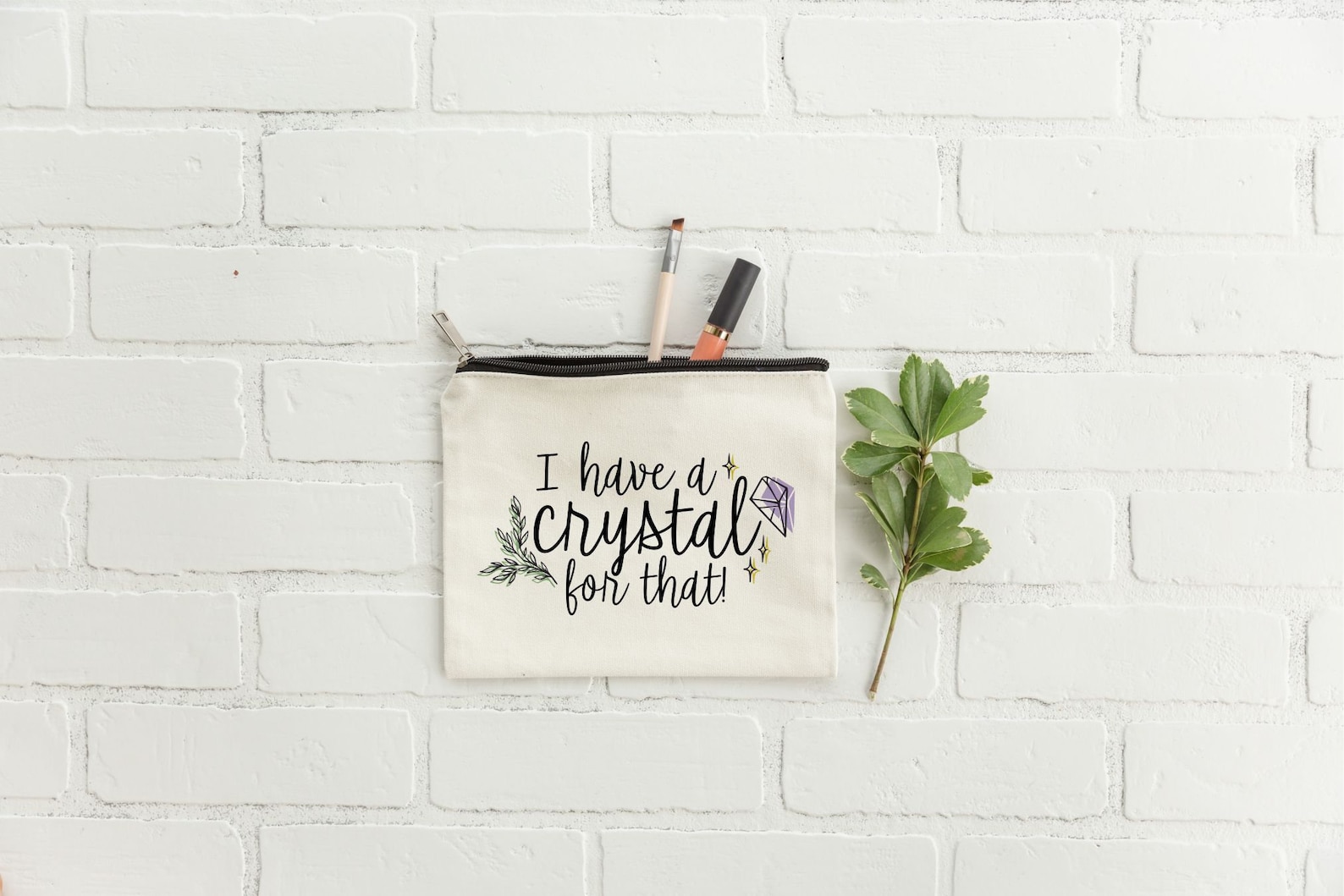 Crystal Lover Gift Crystal Makeup Bag I Have a Crystal For | Etsy