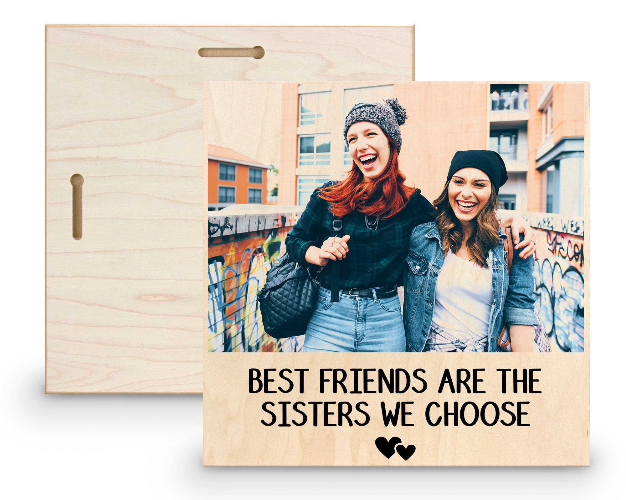 Best Friend Photo Frame Best Friend Gift Photo on Wood - Etsy