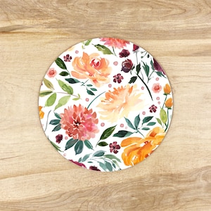 Floral Mousepad, Mousepad, Mouse Pad, Pretty Mousepad, Watercolor ...