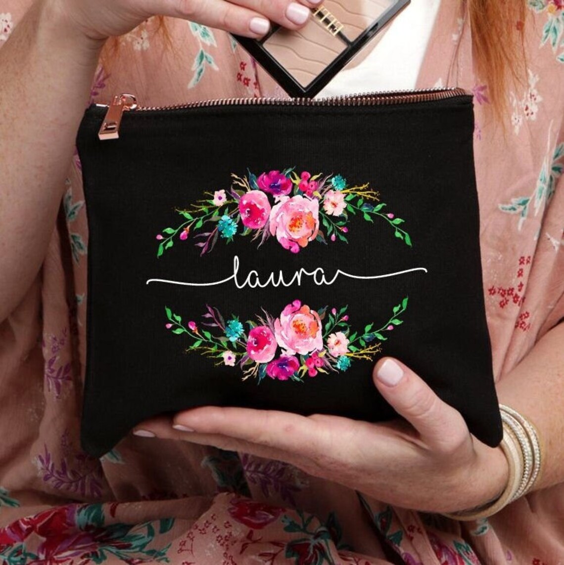 Best Friend Gift Makeup Case Personalized Makeup Bag - Etsy