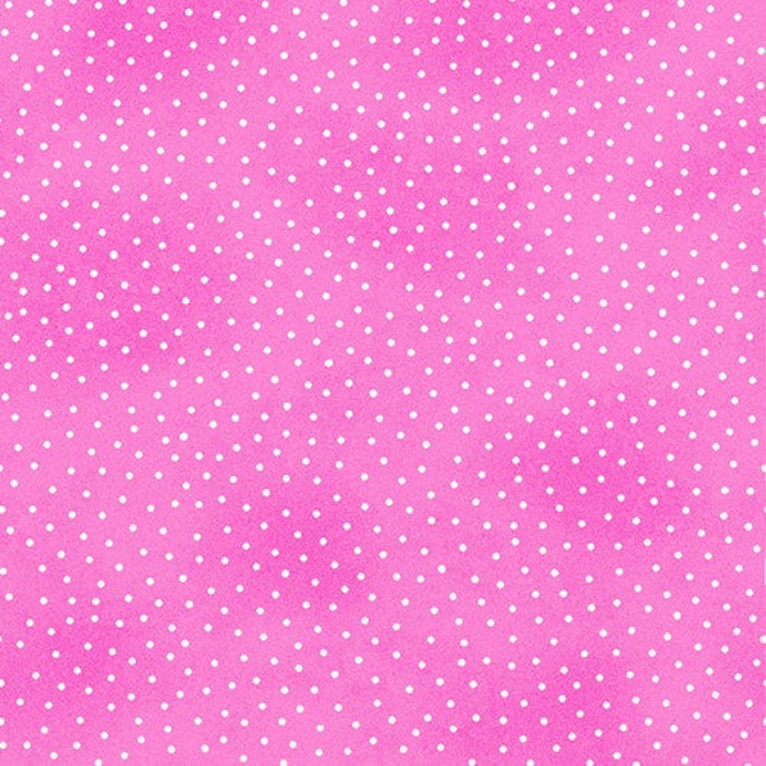 Pink Tonal Dots Flannel Fabric by the Yard or Half Yards 100% Cotton ...