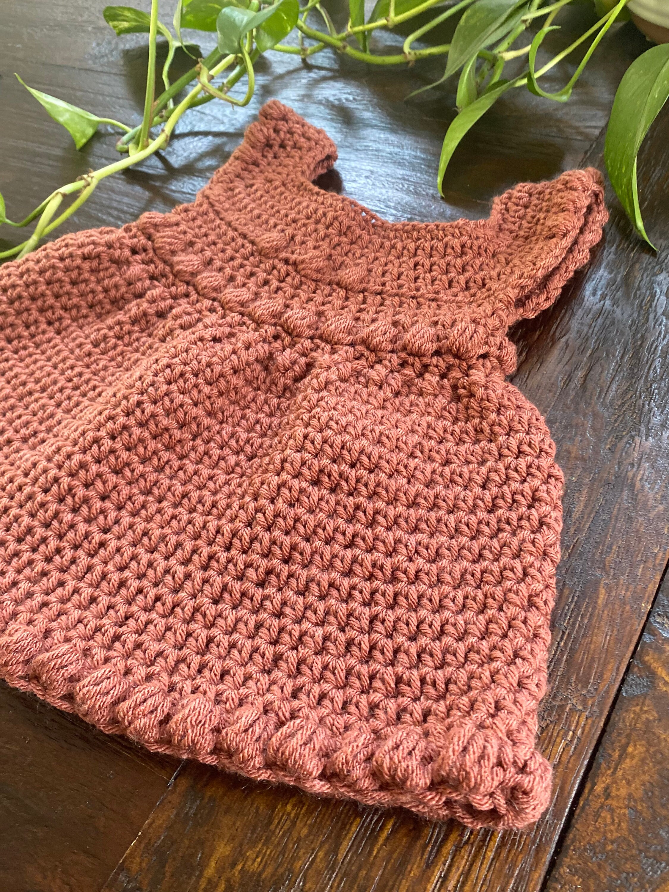 April Pinafore Dress US Crochet Pattern - Etsy