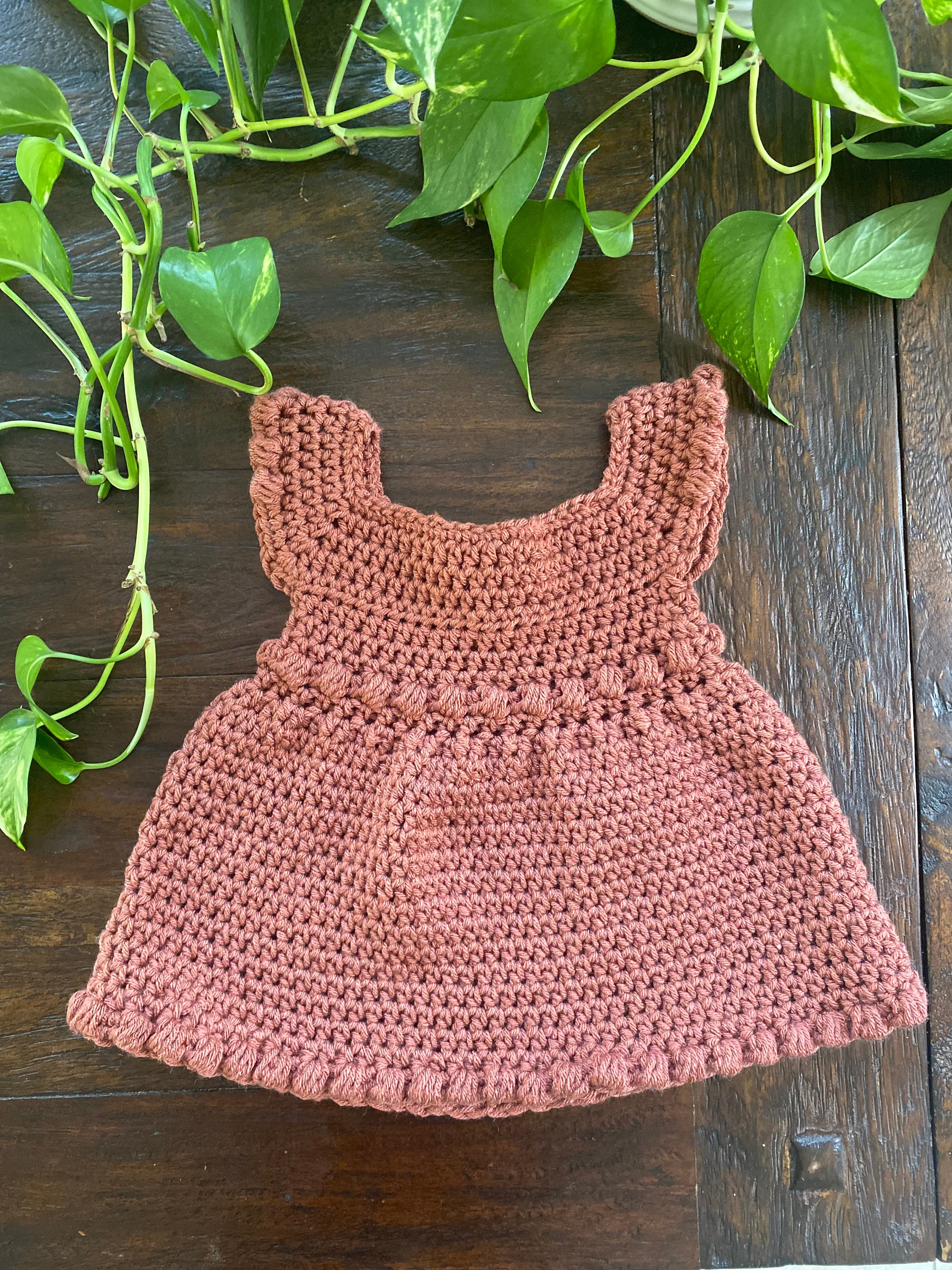April Pinafore Dress US Crochet Pattern - Etsy