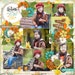 Word Strips Fall Digital Word Art Autumn Words Stickers Fall Phrases ...