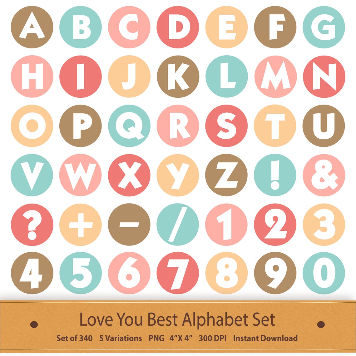 Valentine Digital Alphabet Love Printable Letter Love Clipart Printable ...