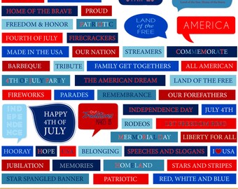Independence Day Digital Paper: Patriotic America Fourth of | Etsy
