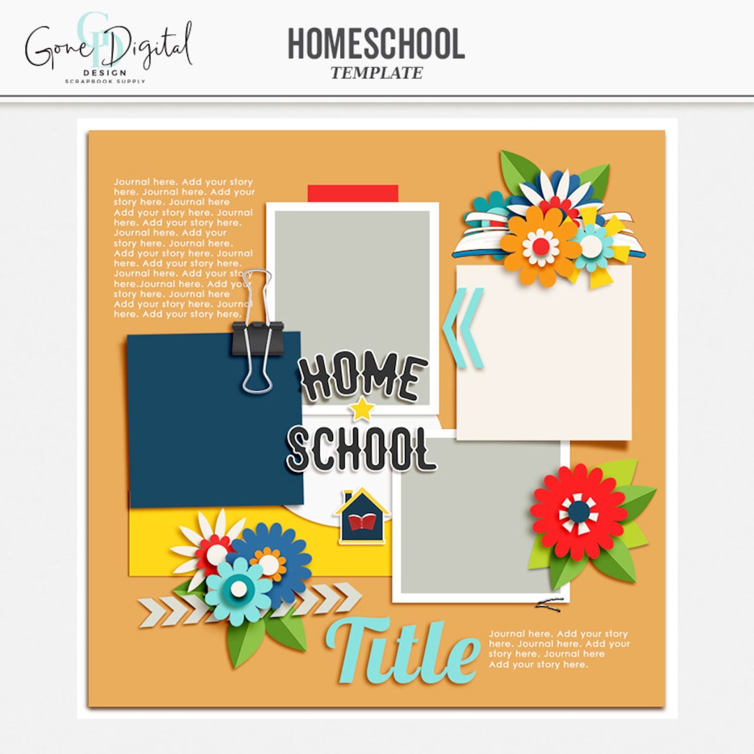 Scrapbook Cover Design Template