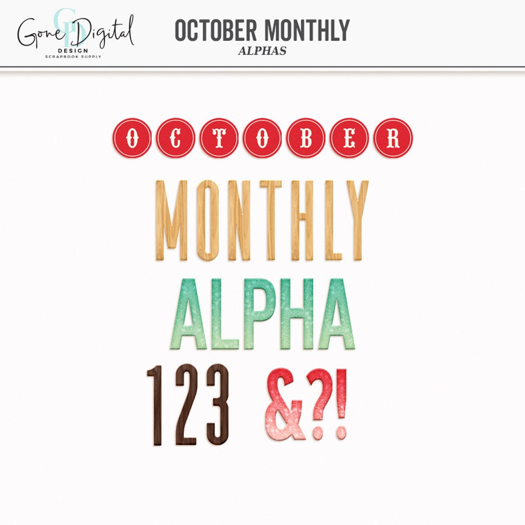 Fall Digital Alphabet Clipart: Autumn PNG Stickers (digital Download ...
