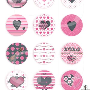 Digital Paper Pink & White Hearts Valentines Day Digital Paper - Etsy