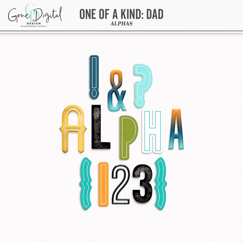 Father Digital Alphabet Clipart Letters PNG Father Alphabet PNG Dad ...