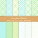 Digital Paper Pack Spring Paper Pack Blue & Green Polka Dot Pastel ...