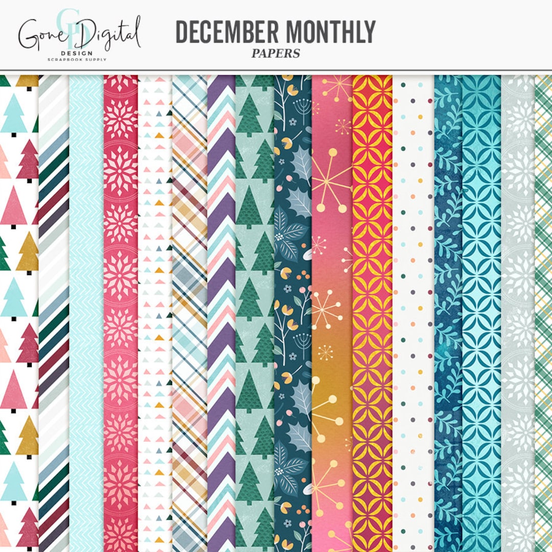 Winter Digital Christmas Paper Winter Pattern Winter Paper Christmas ...