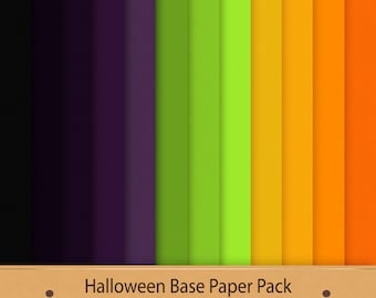 8.5x11" Halloween Digital Paper Pack With Distressed Textured Patterns ...
