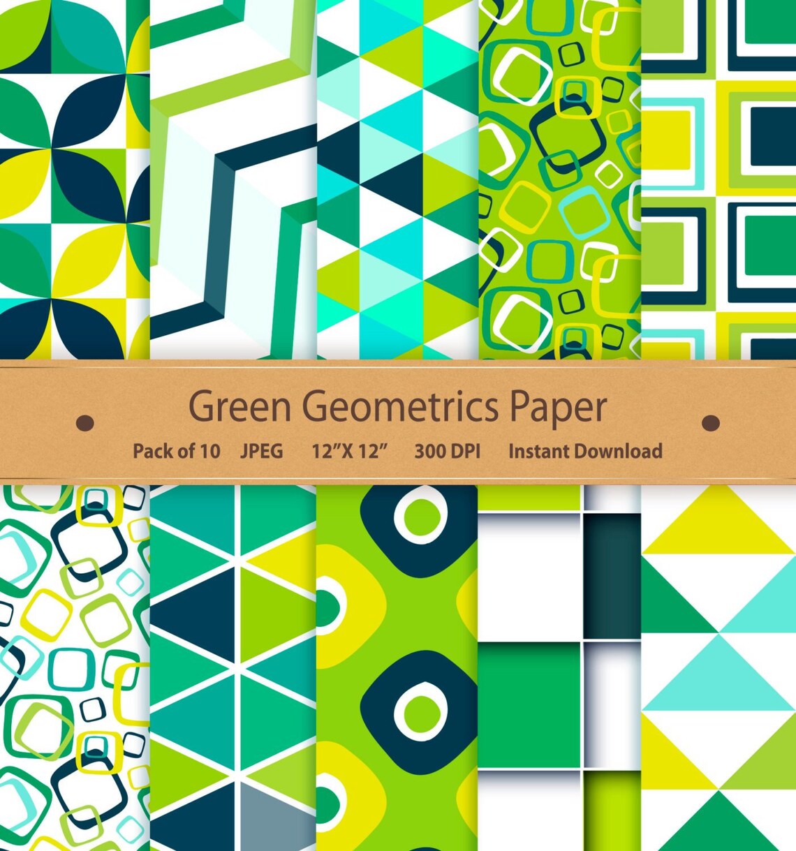 Digital Paper Purple Geometrics Digital Paper Pack 12x12 - Etsy