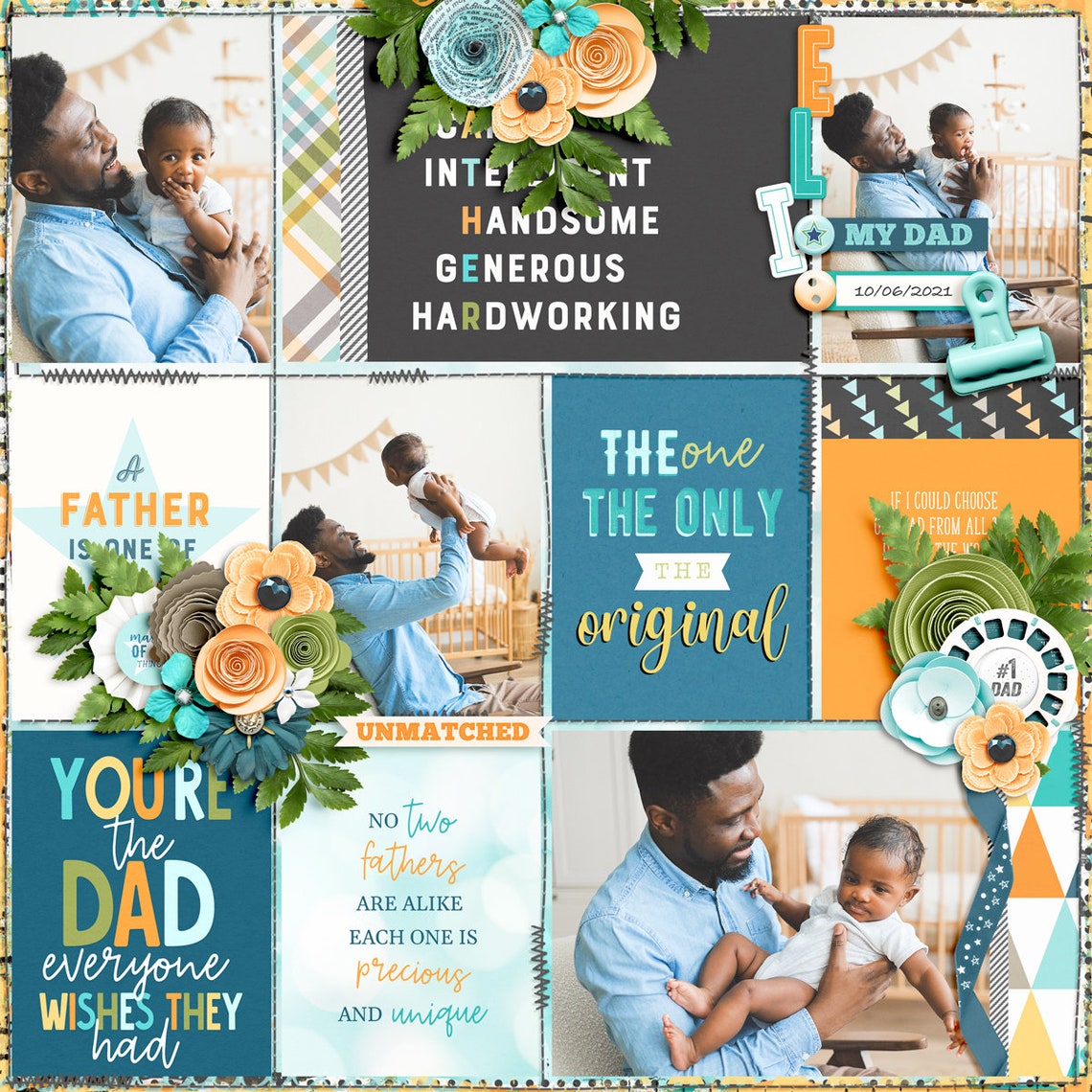 Father Digital Alphabet Clipart Letters PNG Father Alphabet PNG Dad ...