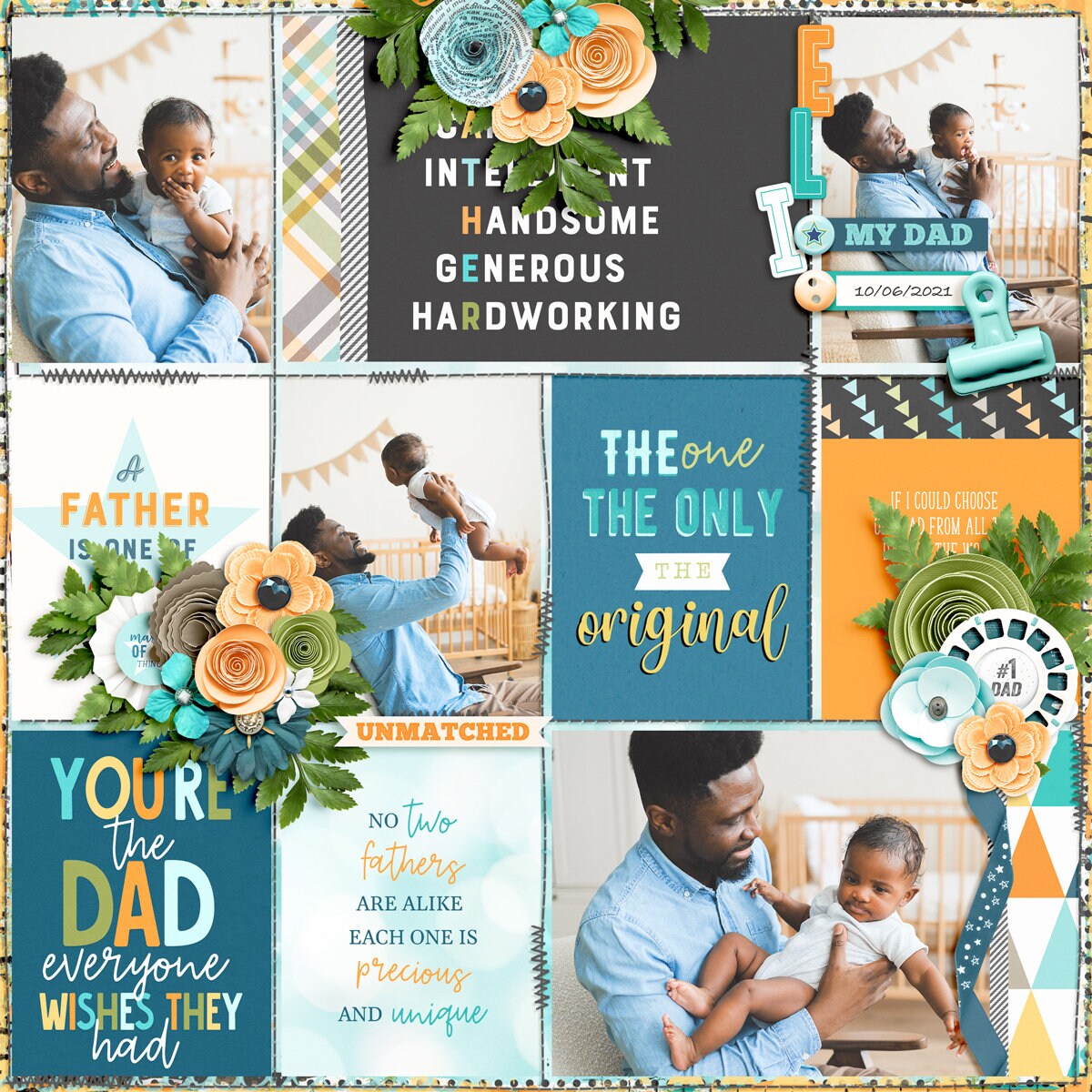 Father Digital Alphabet Clipart Letters PNG Father Alphabet PNG Dad ...