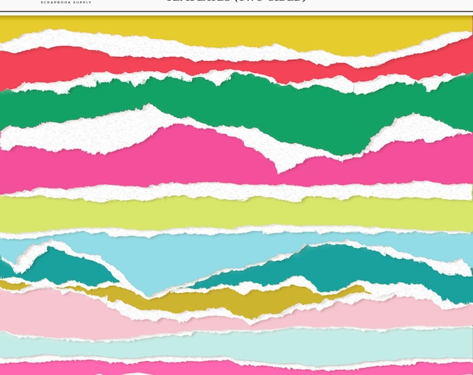 Torn Paper Edges Digital Paper Template Ripped Paper PNG Photoshop ...