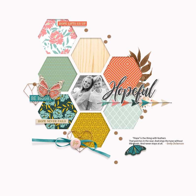 Hope Digital Word Art Word Clipart Hope Quotes Digital Word Stickers ...