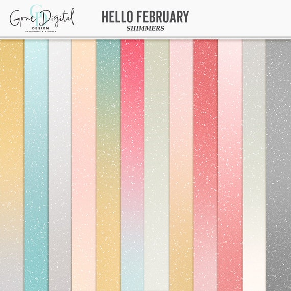 Love Digital Shimmer Paper Glitter Digital Paper Sparkle Shimmer ...