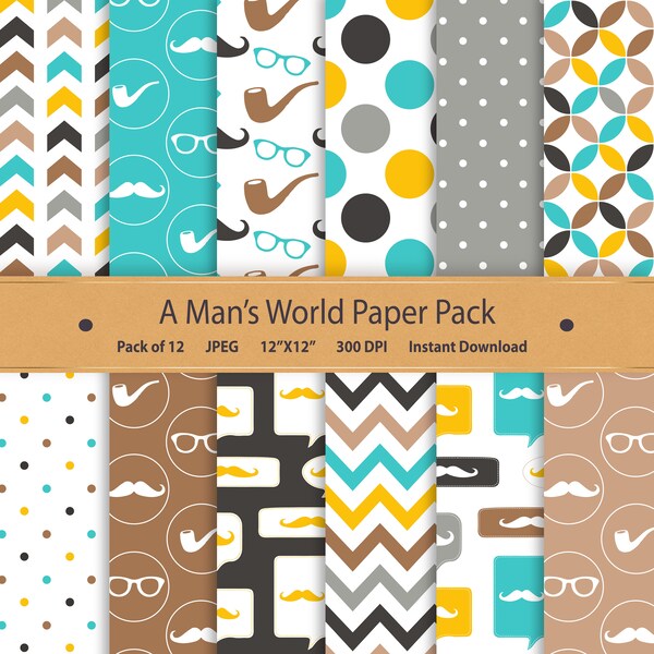 Mustache Paper - Etsy