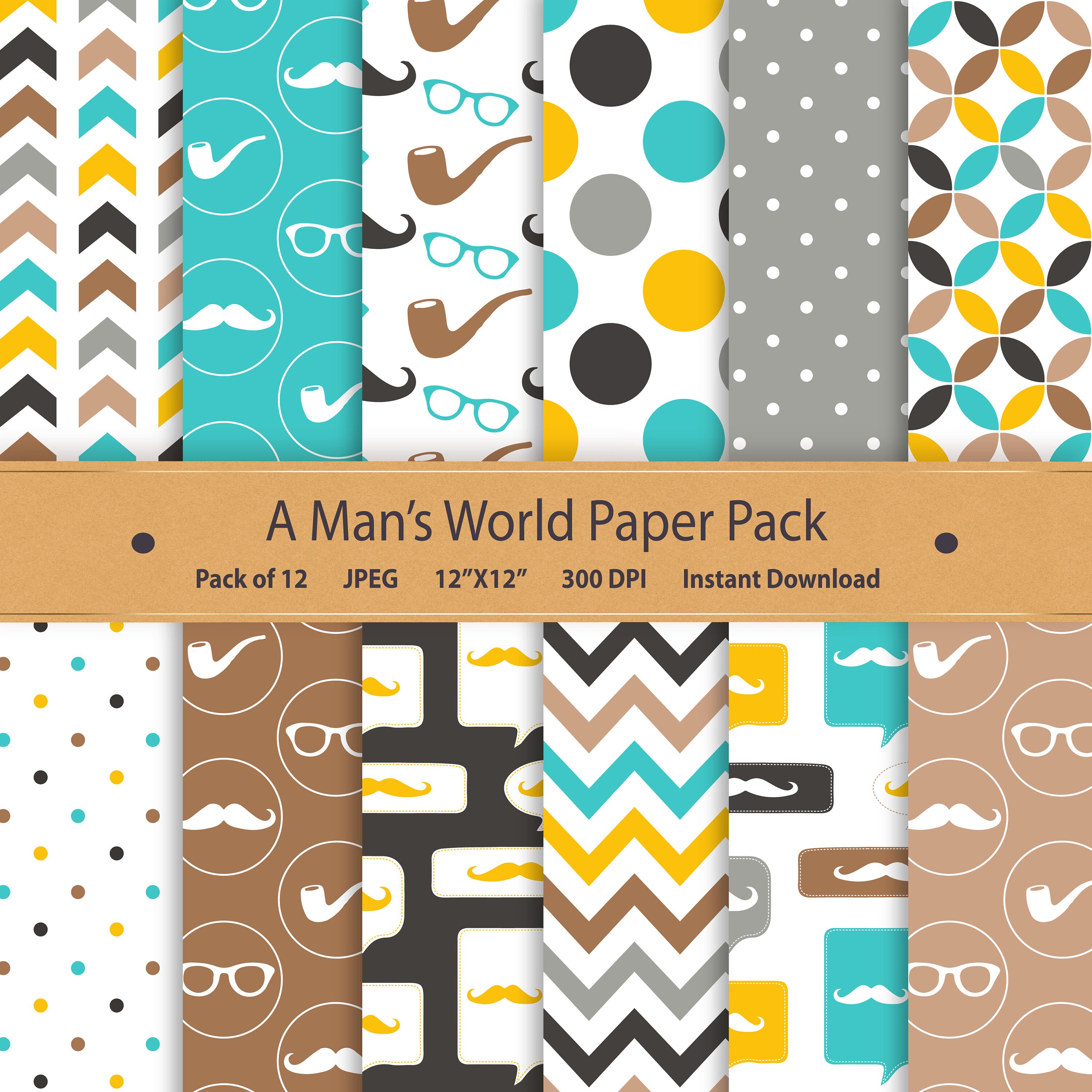 Digital Paper Daddy Dad Patterns Papa Background Papers Fathers Day ...