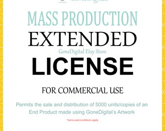 Medium Production License From 16 to 500 Products - Etsy