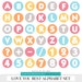 Spring Digital Alphabet Rainbow Alphabet Letters PNG Ombre Alphabet ...