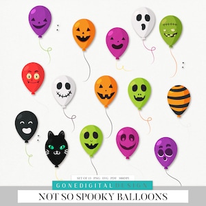 Cute Balloon Clipart Balloons SVG Digital Balloon Stickers Balloon Set ...