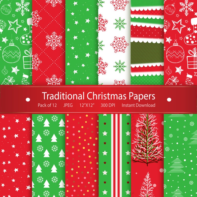 Red Christmas Paper Tree Christmas Wrapping Gift Paper Papercraft ...