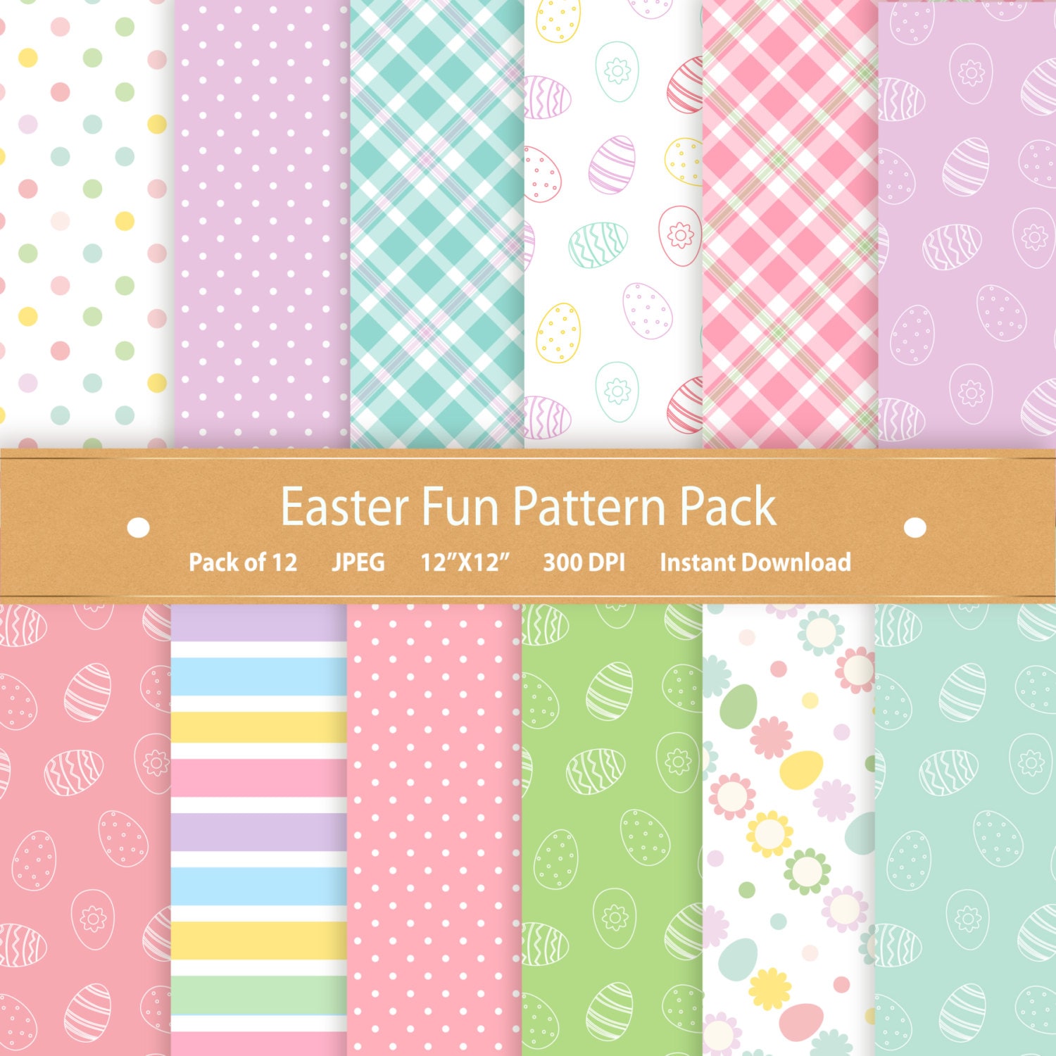 Materials digital scrapbook paper easter digital backdrop digital paper ...