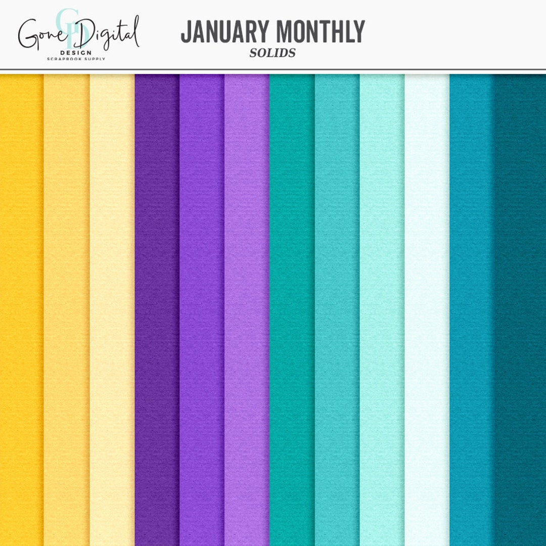 Digital Cardstock Paper Yellow Paper Blue Paper Digital Scrapbook Paper ...